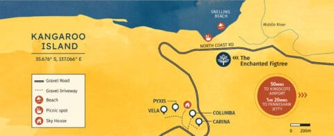 Locations - Wander on Kangaroo Island | Luxury Off Grid Eco Accommodation